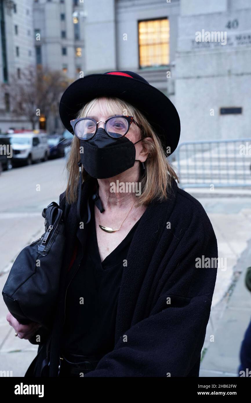 New York, United States. 15th Dec, 2021. Dr. Elizabeth Loftus exits the ...