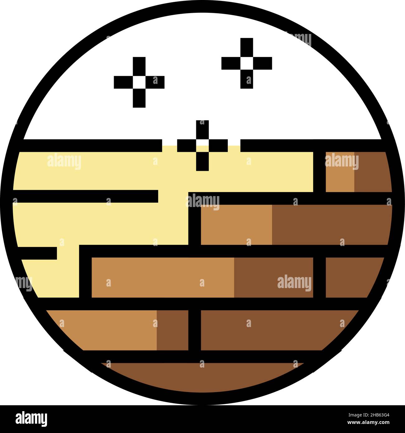 hardwood floor refinishing color icon vector illustration Stock Vector ...