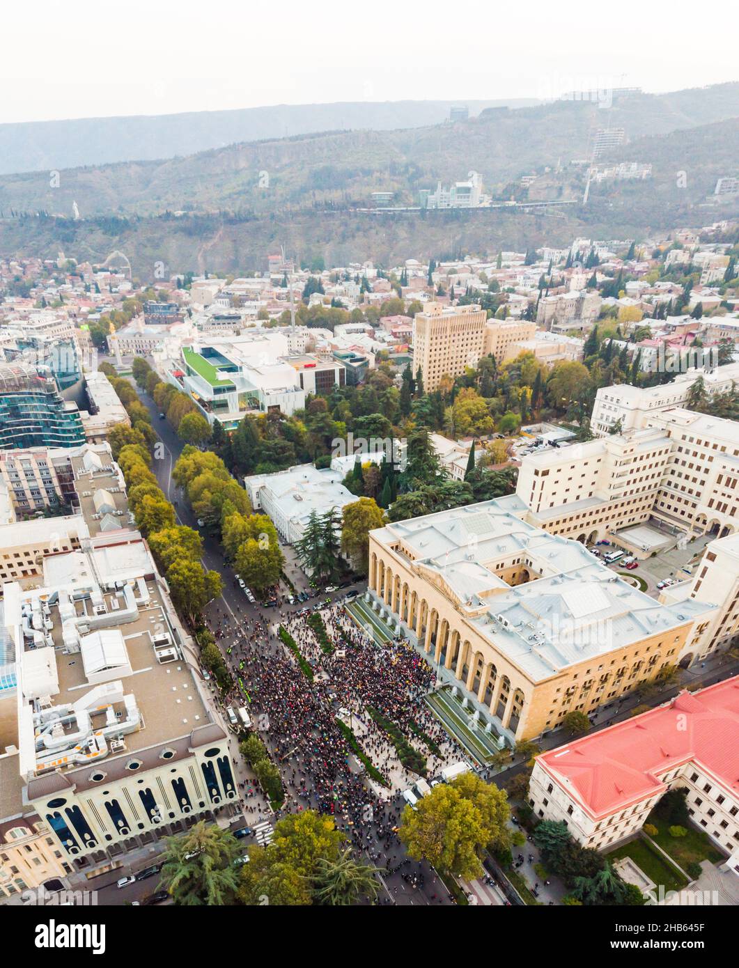 1 november, 2020. Tbilisi.Republic of Georgia. Post election protests ...