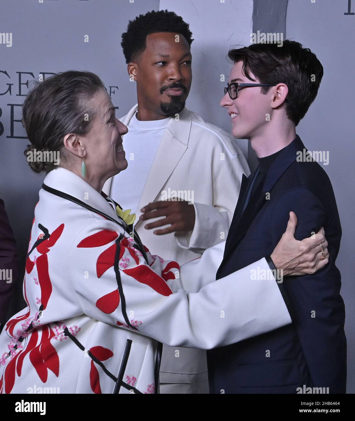 Los Angeles, USA. 17th Dec, 2021. Cast members Francis McDormand and ...