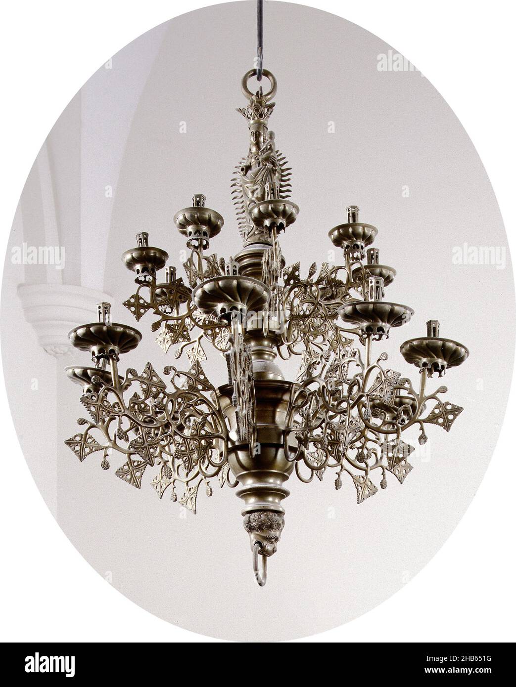 Middle Rod of Candle Crown, The object consists of an iron rod and an ...