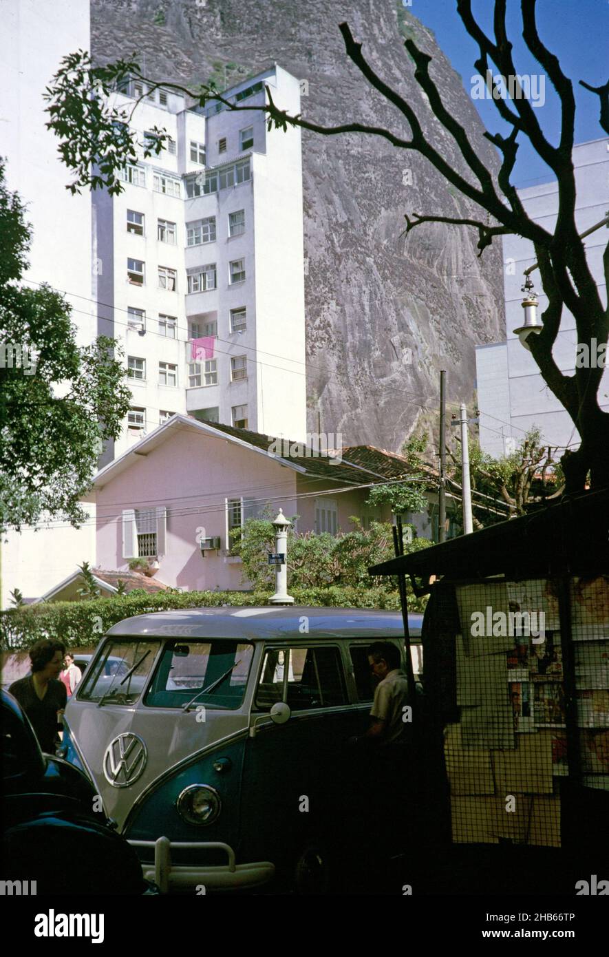 VW Volkswagen van, Copacabana, Rio de Janeiro, Brazil, South America ...