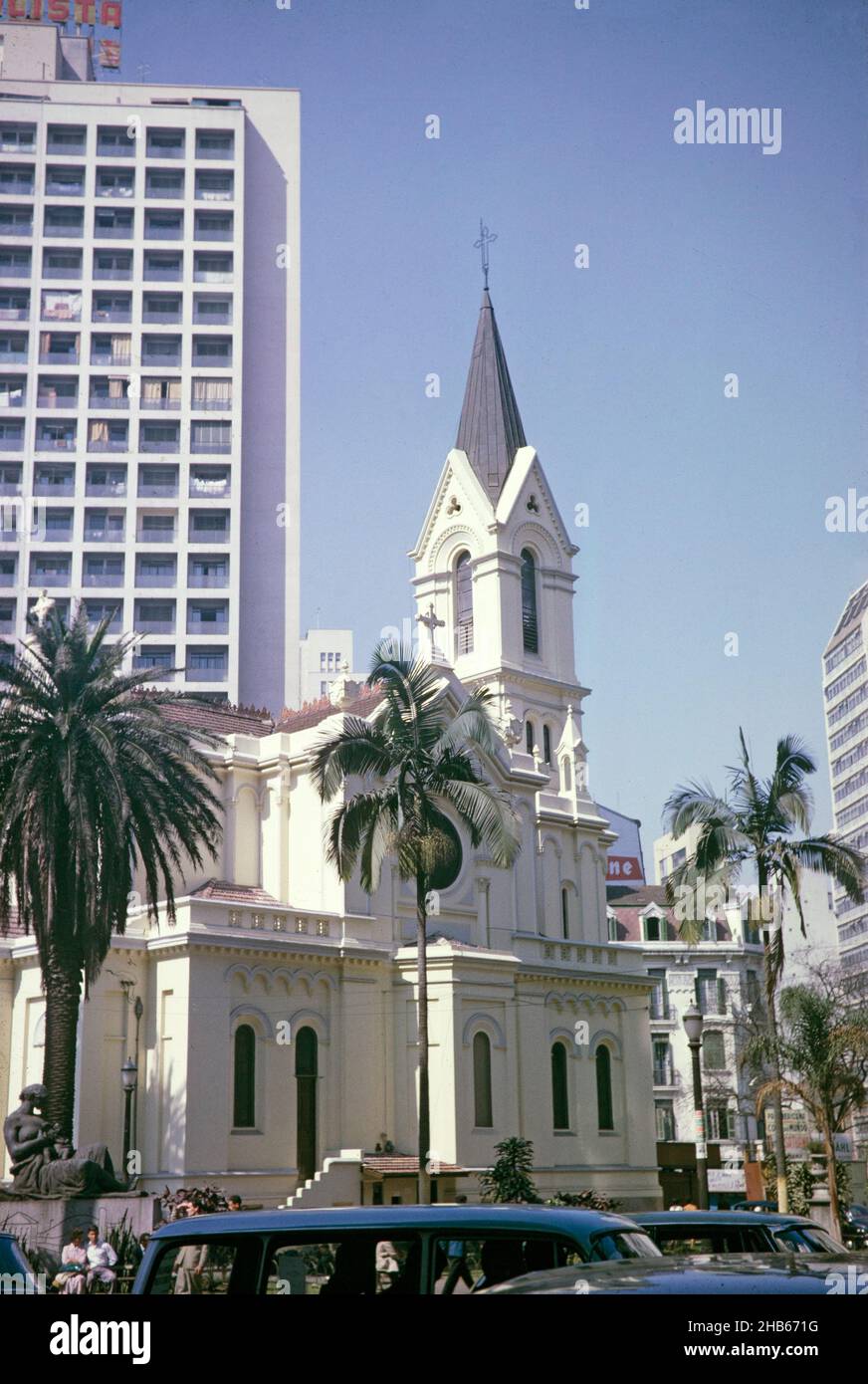 CBD buildings and roads downtown city centre of Sao Paulo, Brazil ...