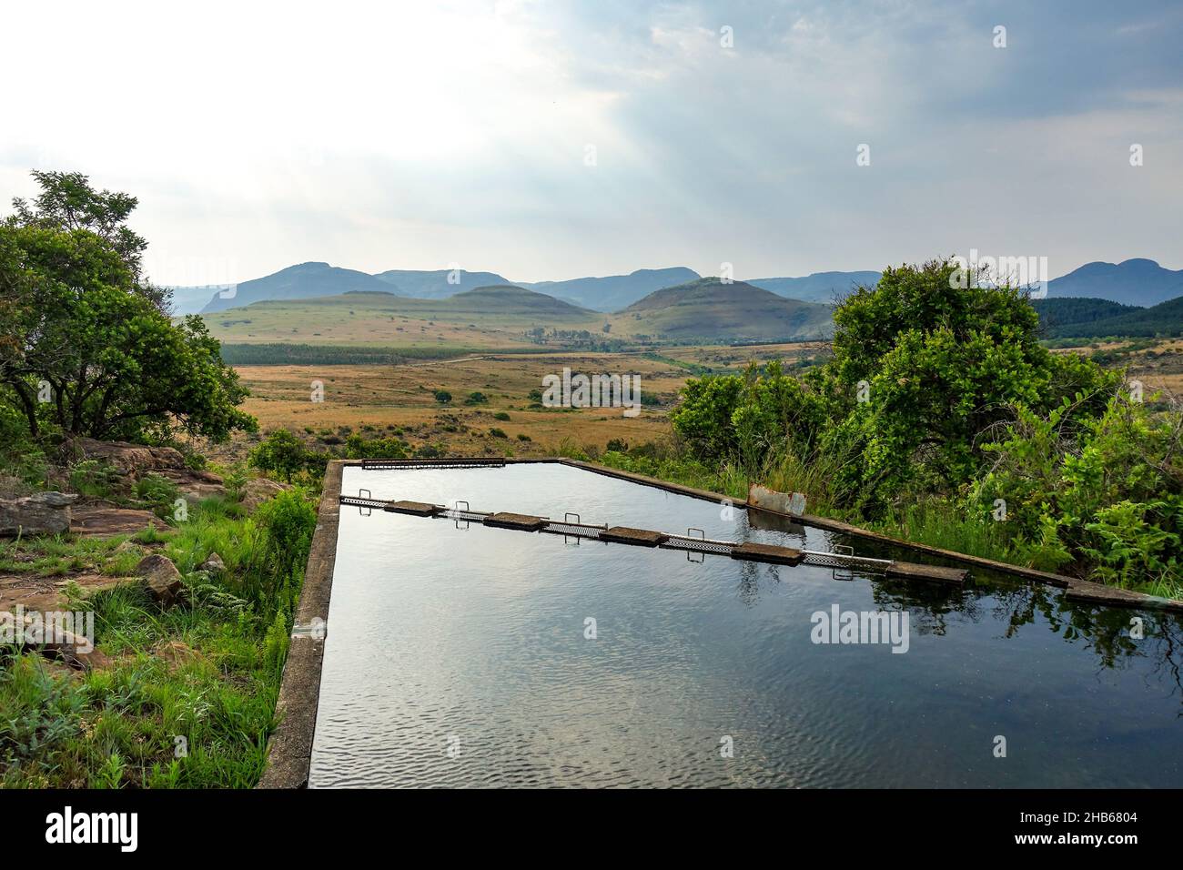 Irrigation reservoir in Mpumalanga, South Africa, in Winter 2021 Stock ...