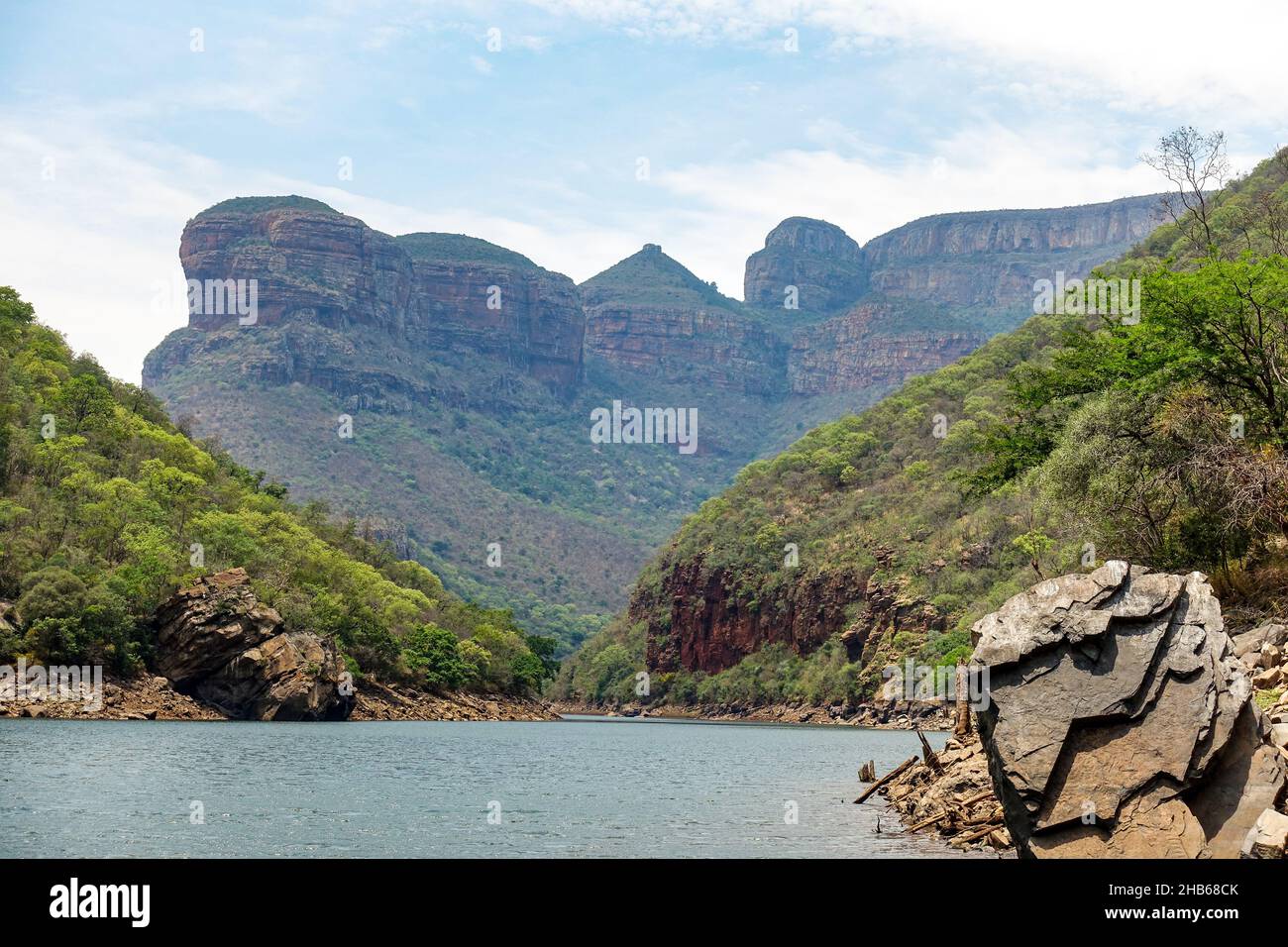 Panoramic view of the Blyde River Canyon, Mpumalanga, South Africa ...