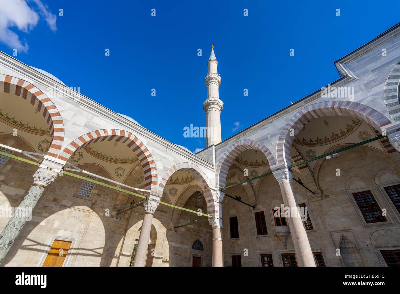 Detailed view of Istanbul Fatih Mosque. Fatih Mosque is an Ottoman ...