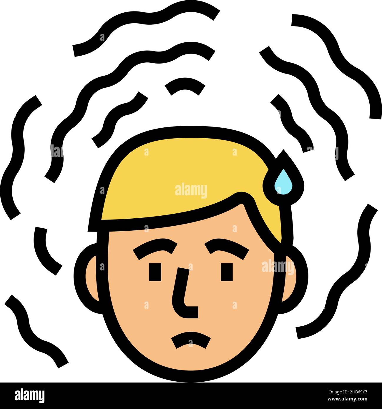stress problem color icon vector illustration Stock Vector Image & Art ...
