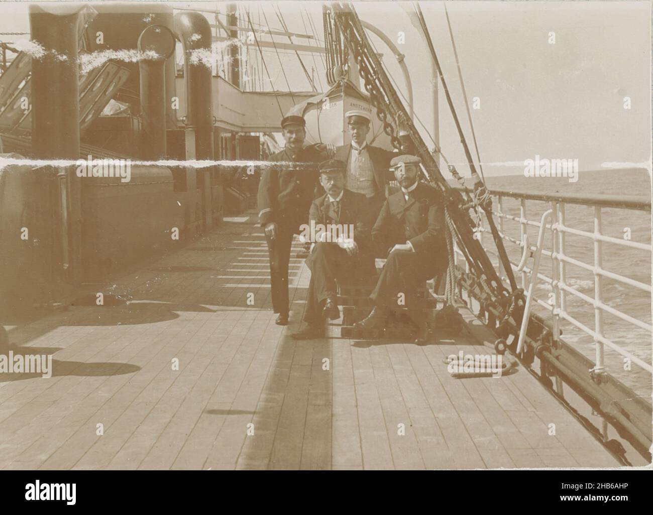 En route to Suriname, On board the SS Prins Frederik Hendrik on the ...