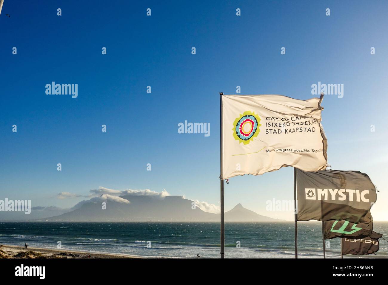 Western Cape Flag and flags flying in the air at during the Red Bull ...