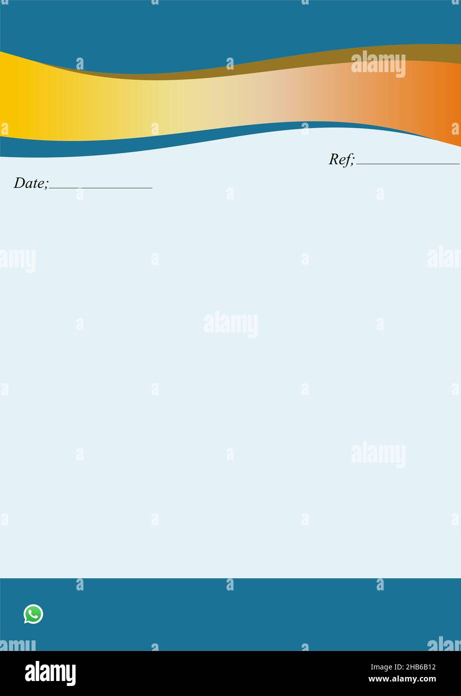 Beautiful letterhead design hi-res stock photography and images - Alamy