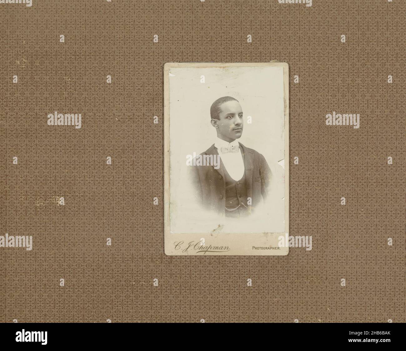 Photographic portrait of a colored young man. Possibly the portrait ...