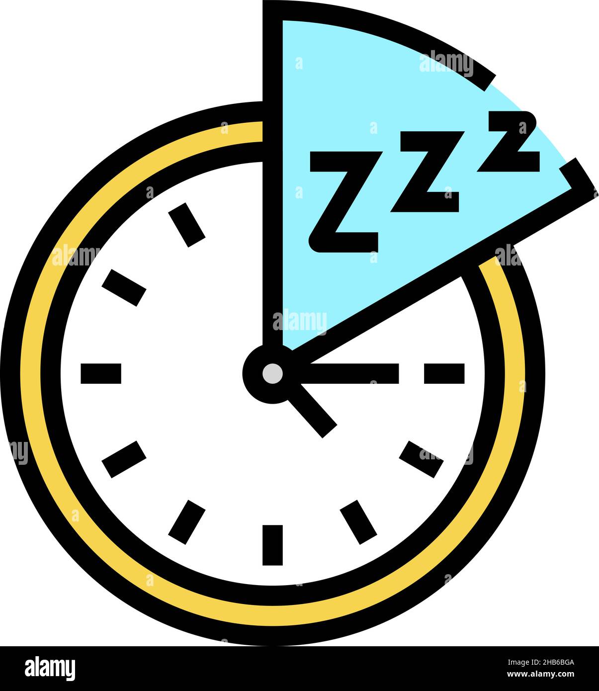 sleep restriction color icon vector illustration Stock Vector Image ...