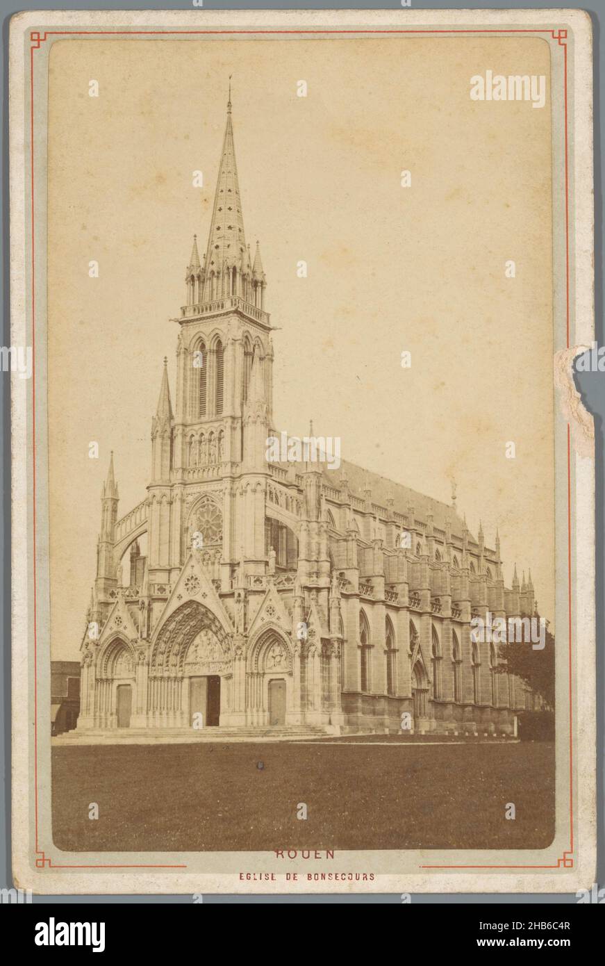 The Gothic cathedral in Rouen, anonymous, Rouen, c. 1870 - c. 1890 ...