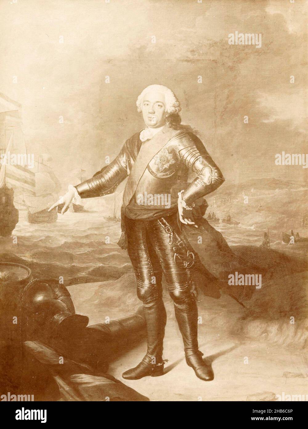 Photoreproduction of a painted portrait of William IV, anonymous, c ...