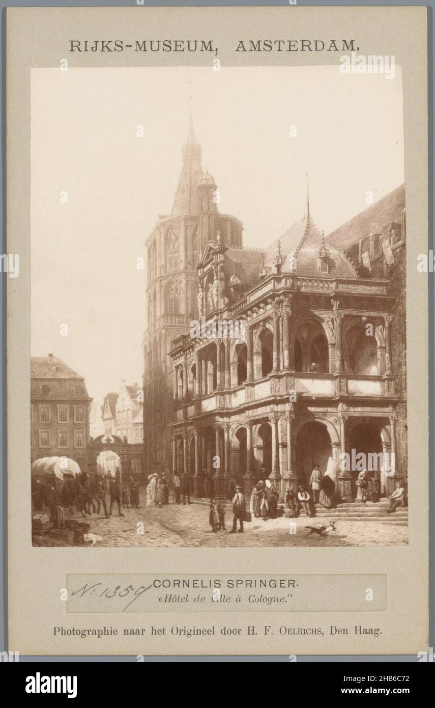 Photoreproduction of the painting Town Hall of Cologne by Cornelis ...
