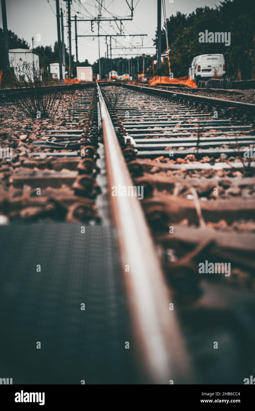 Vertical shot long train hi-res stock photography and images - Alamy