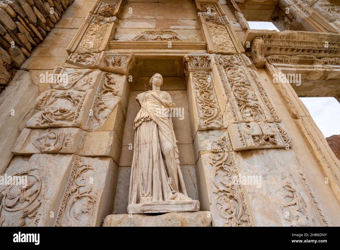 Greek Statue of Sophia (Wisdom) in Ephesus historical ancient city ...