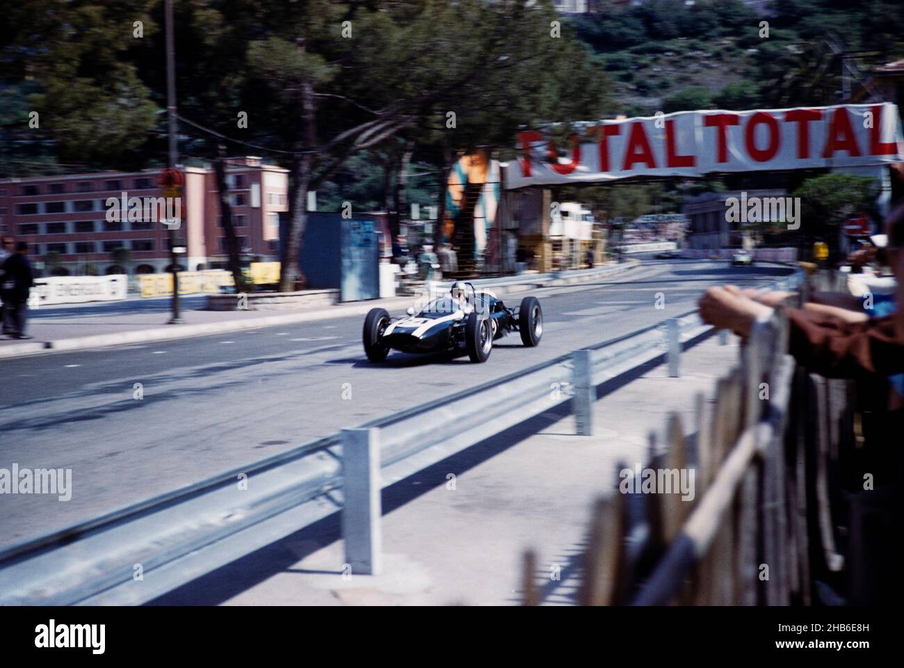 Formula One motor racing Monaco Grand Prix race 1961, Jack Brabham in ...
