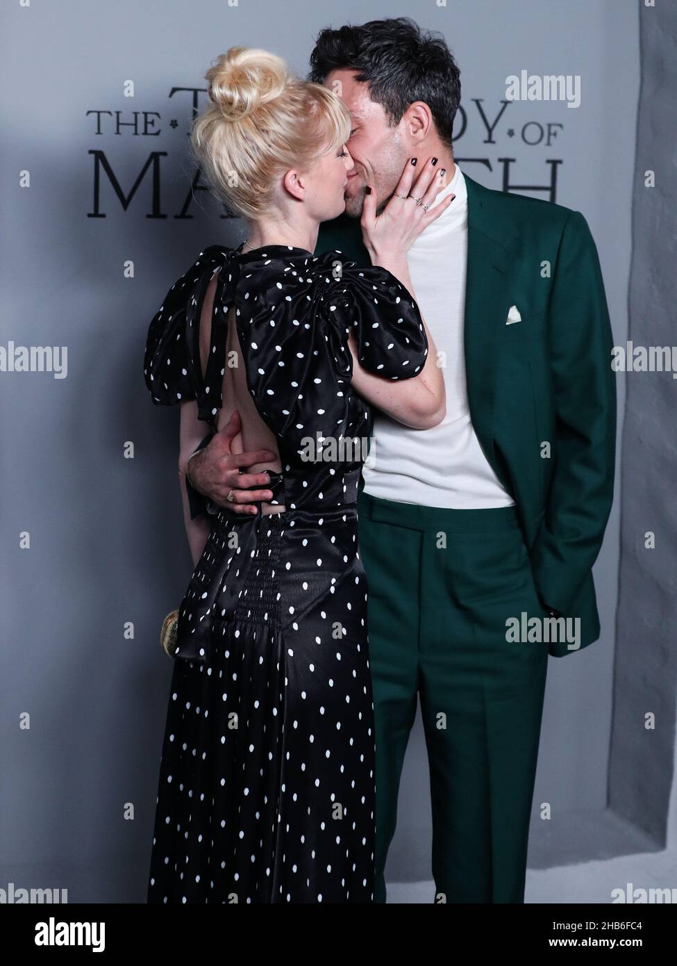 LOS ANGELES, CALIFORNIA, USA - DECEMBER 16: Actress Emma King and husband/English actor Alex ...