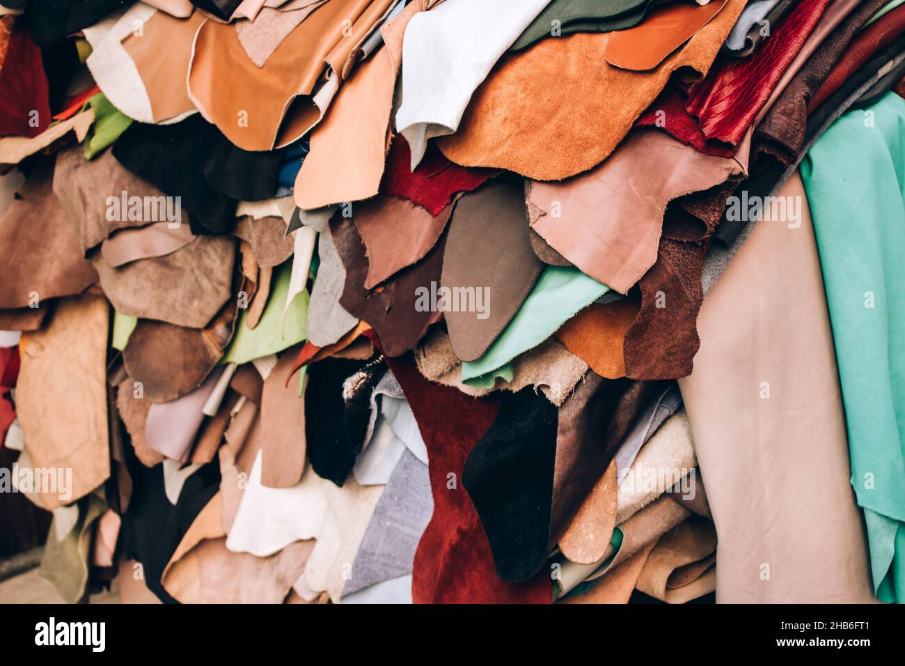 Pieces of leather hi-res stock photography and images - Alamy