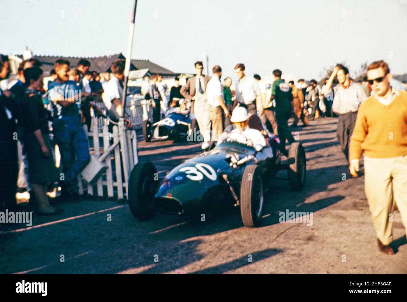Chris Lawrence. Brands Hatch Elva 100-BMC Formula Junior racing car ...