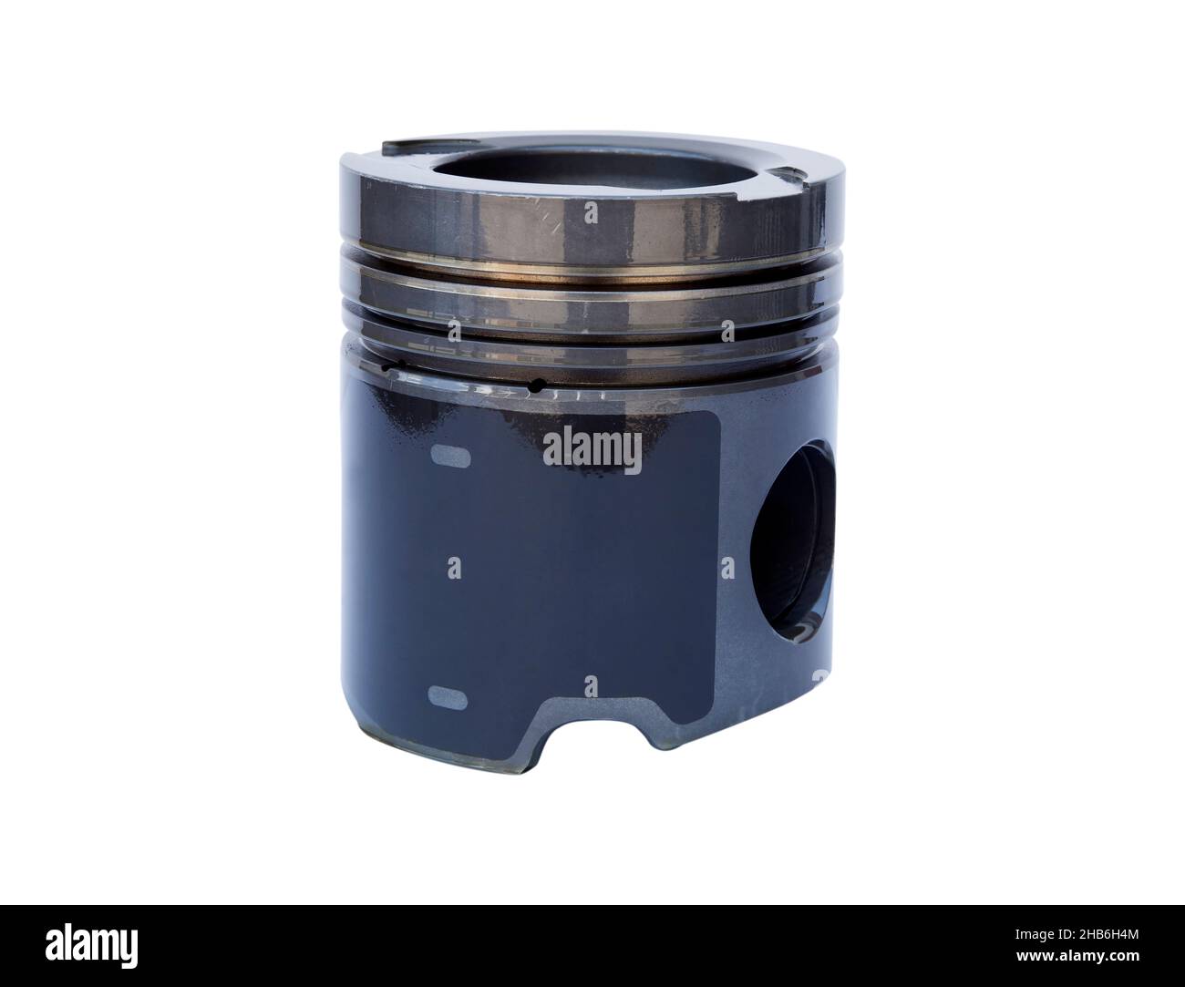 cylinder engine liner on a white background Stock Photo - Alamy