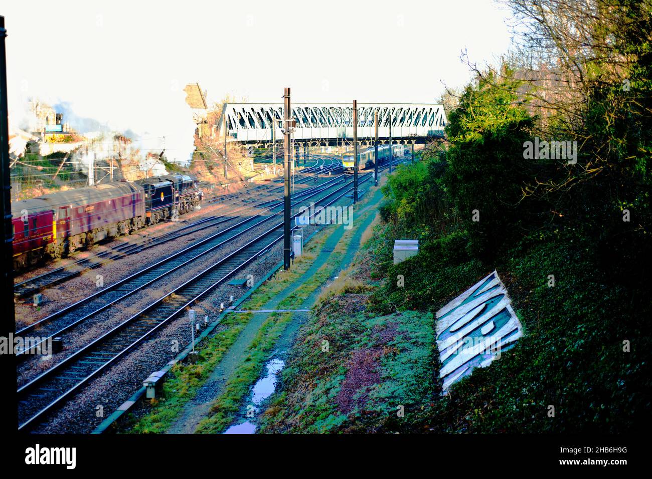 Black 5 steam locomotive no 44871 hi-res stock photography and images ...