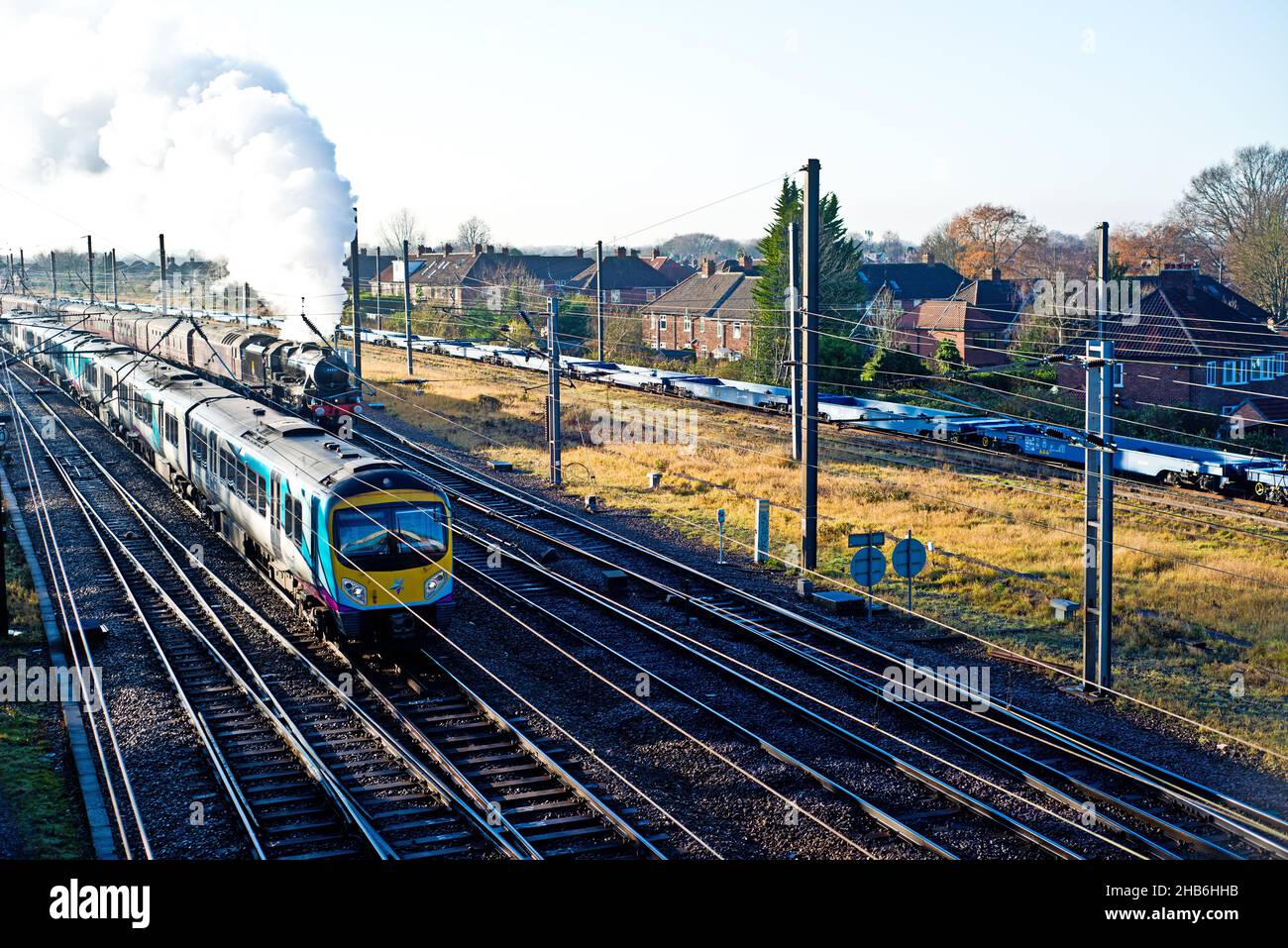 Black 5 steam locomotive no 44871 hi-res stock photography and images ...