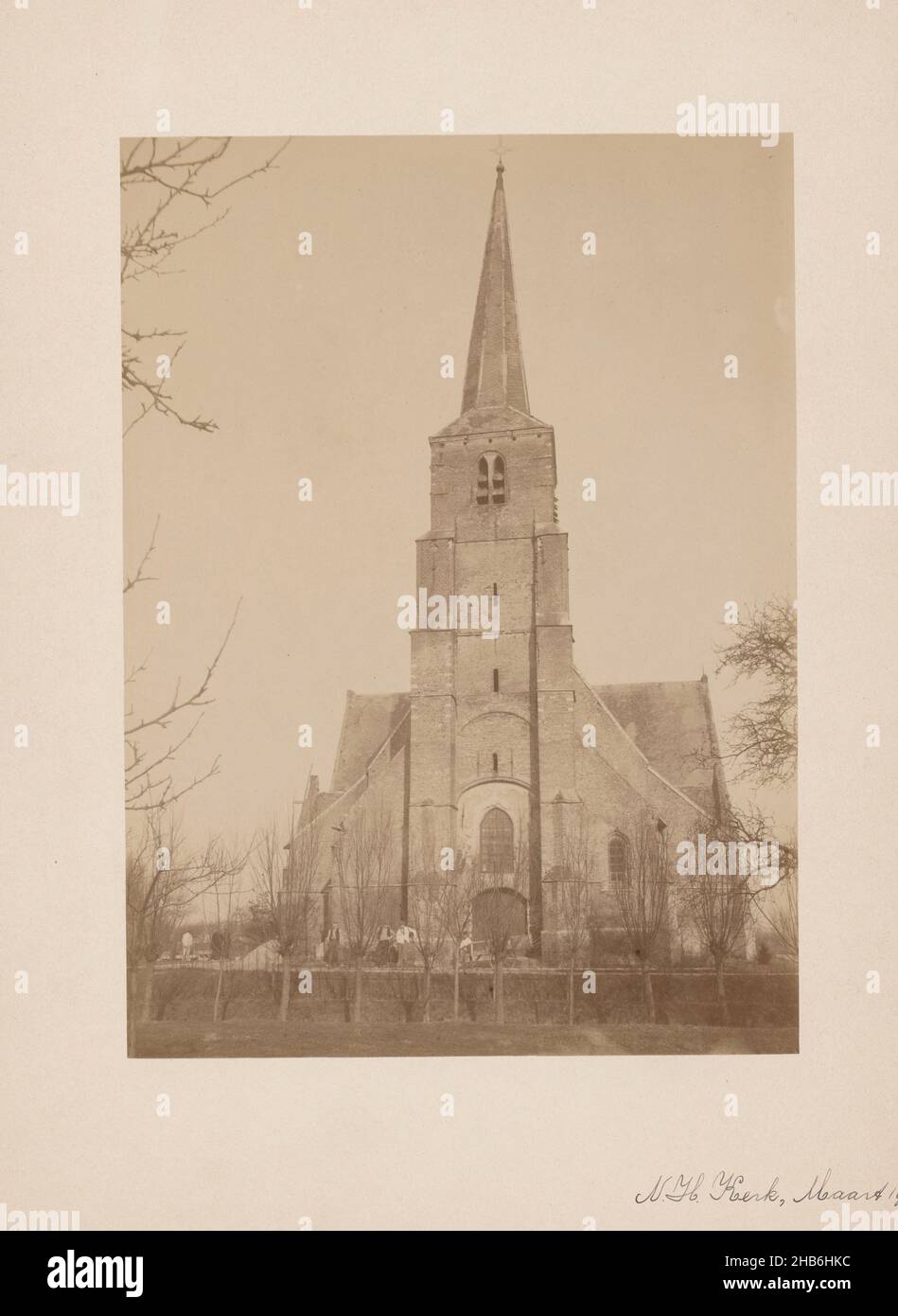 View of the Dorpskerk in Poortugaal, anoniem (Monumentenzorg ...