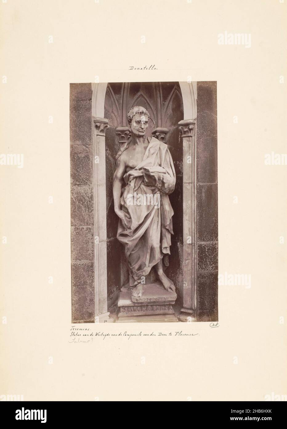 Jeremiah prophet statue hi-res stock photography and images - Alamy