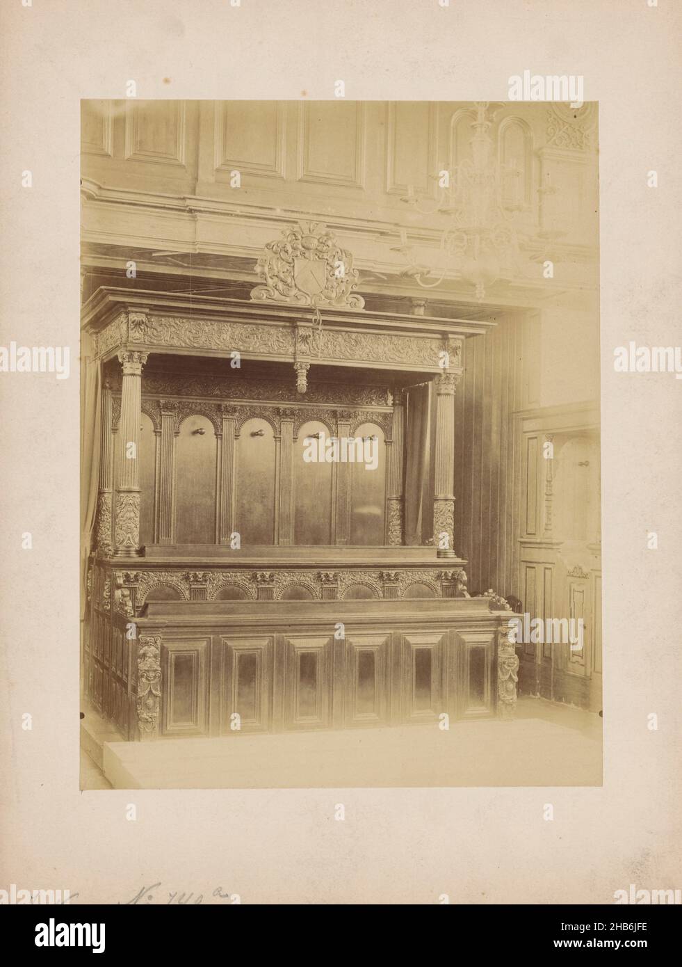 Men's bench in the Dutch Reformed church in Aartswoud, anonymous ...