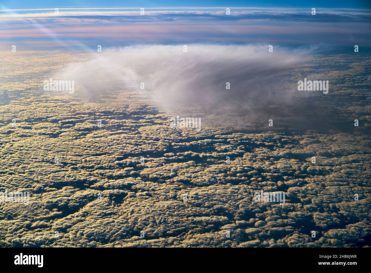 cloud vortex resulted from special upcurrents, Canary Islands, Atlantic ...