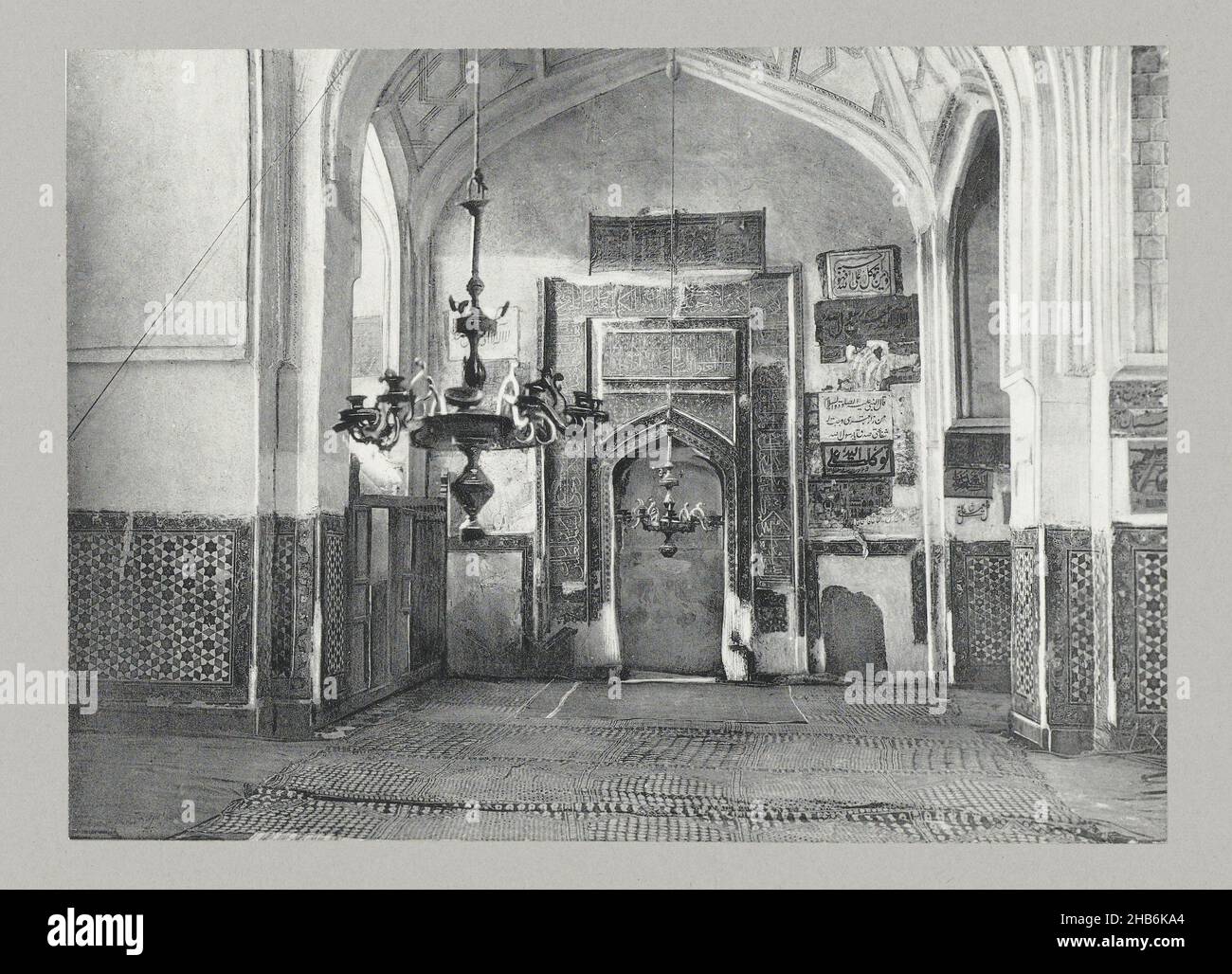 Interior of mosque, Interior of the mosque, anonymous, Samarqand, c ...