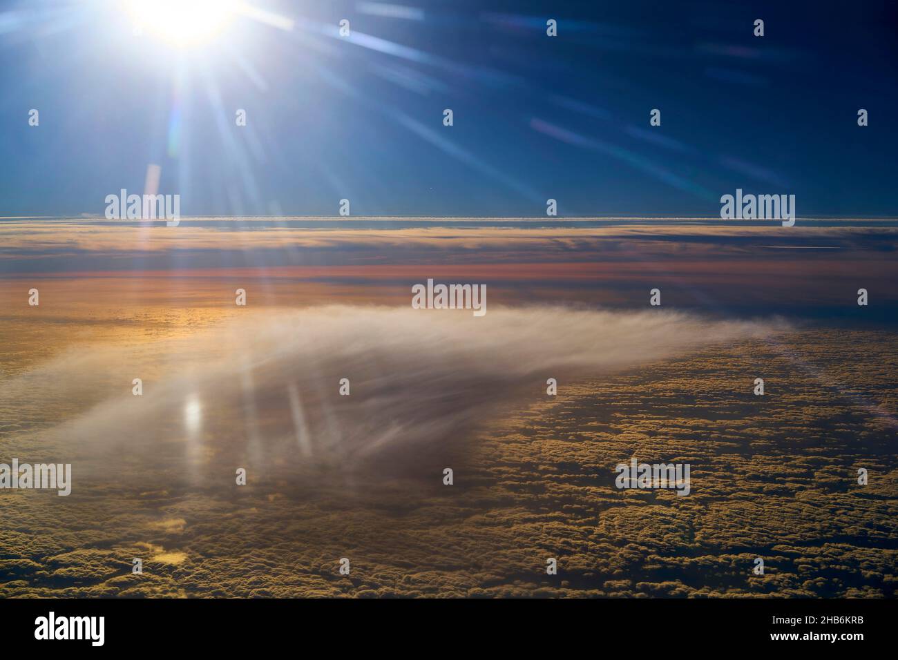 cloud vortex resulted from special upcurrents, Canary Islands, Atlantic ...
