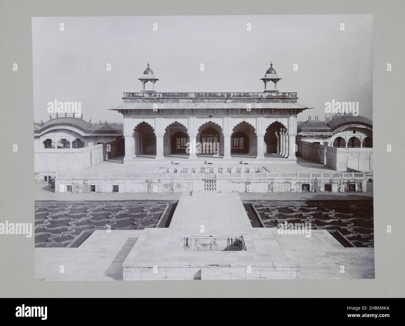 Khas Mahal with the Grape Garden (Anguri Bagh) in the foreground, The ...