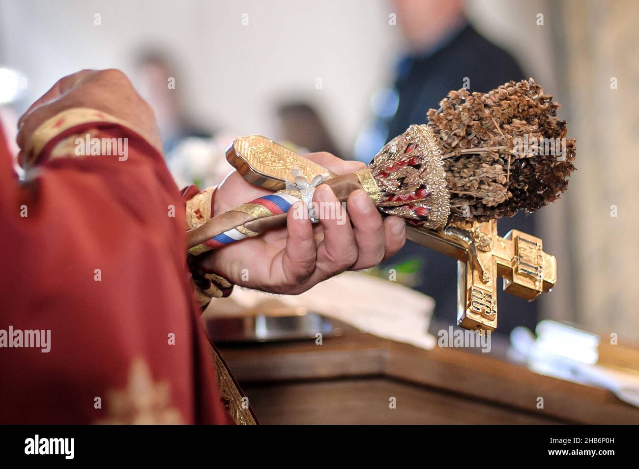 Water consecration ceremony hi-res stock photography and images - Alamy