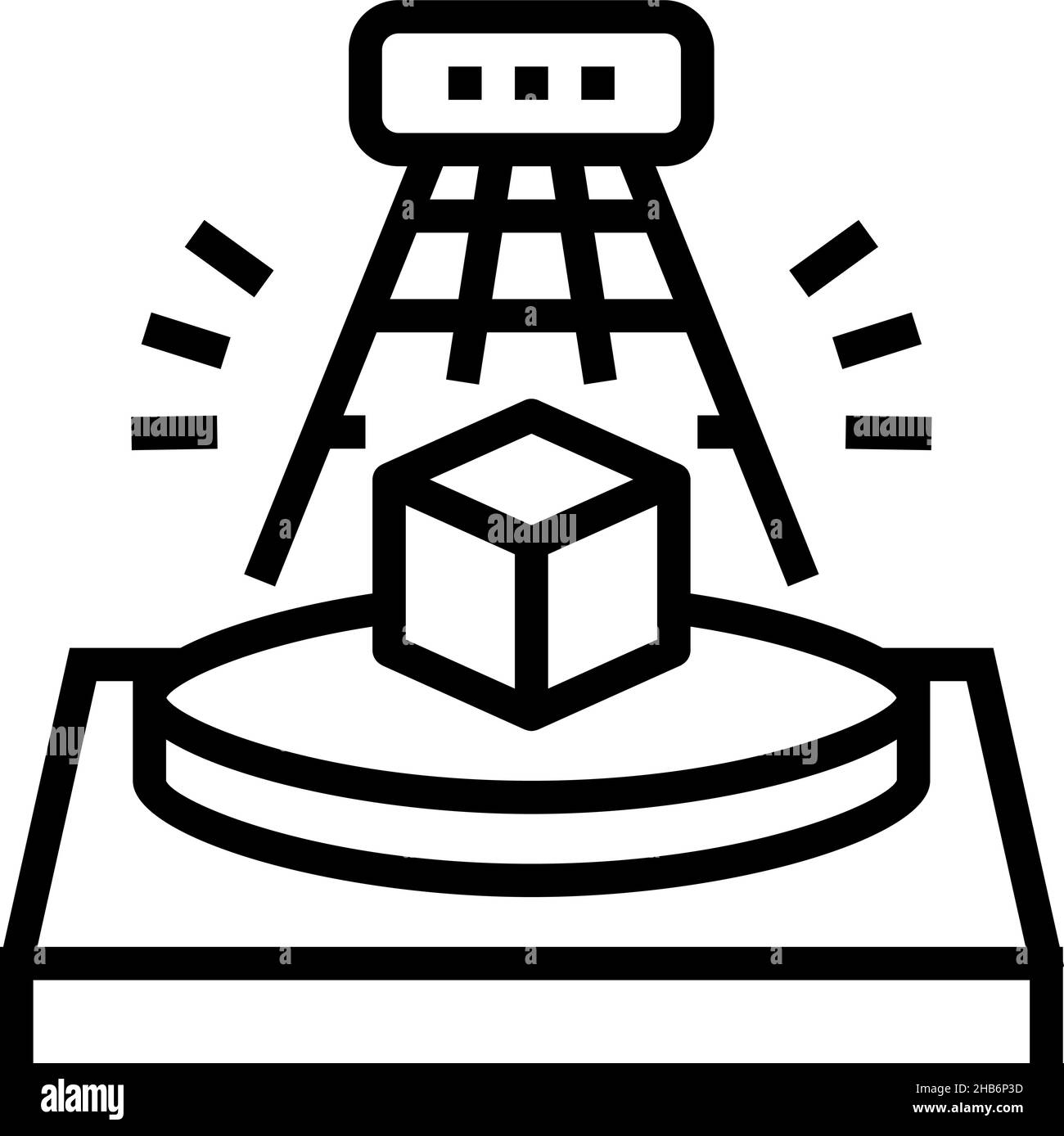 3d scanning line icon vector illustration Stock Vector Image & Art - Alamy