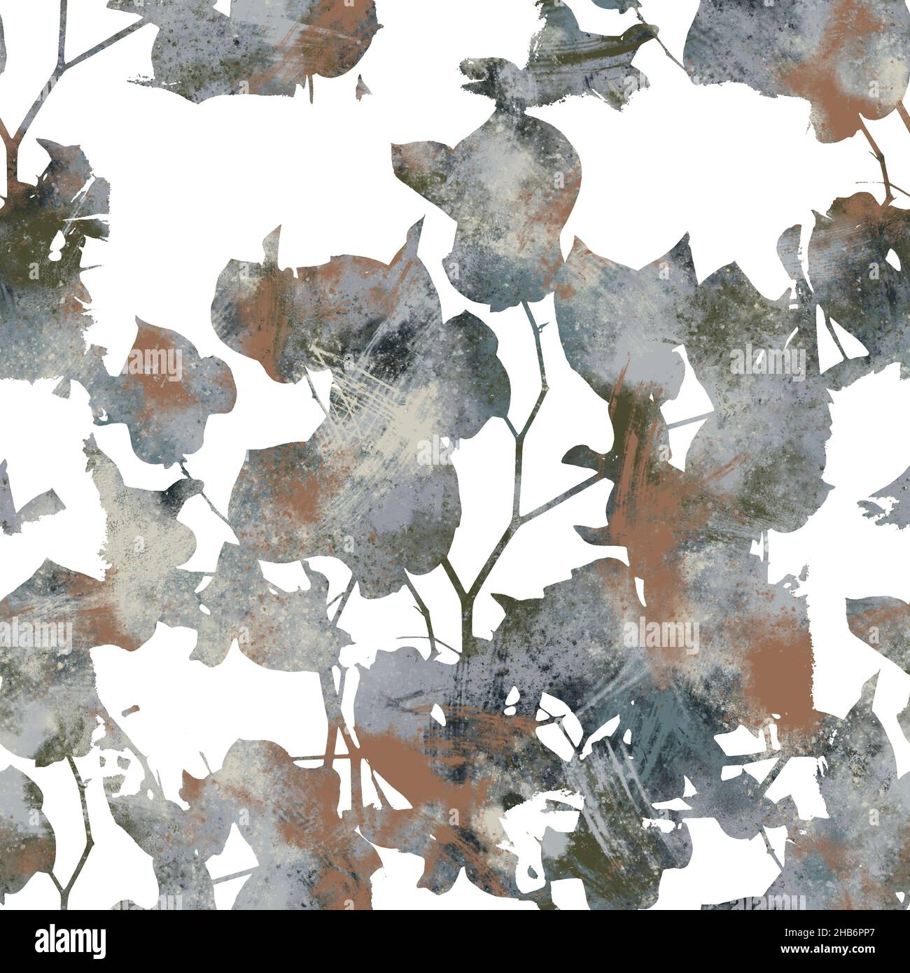 Seamless neutral and white grungy classic abstract surface pattern ...