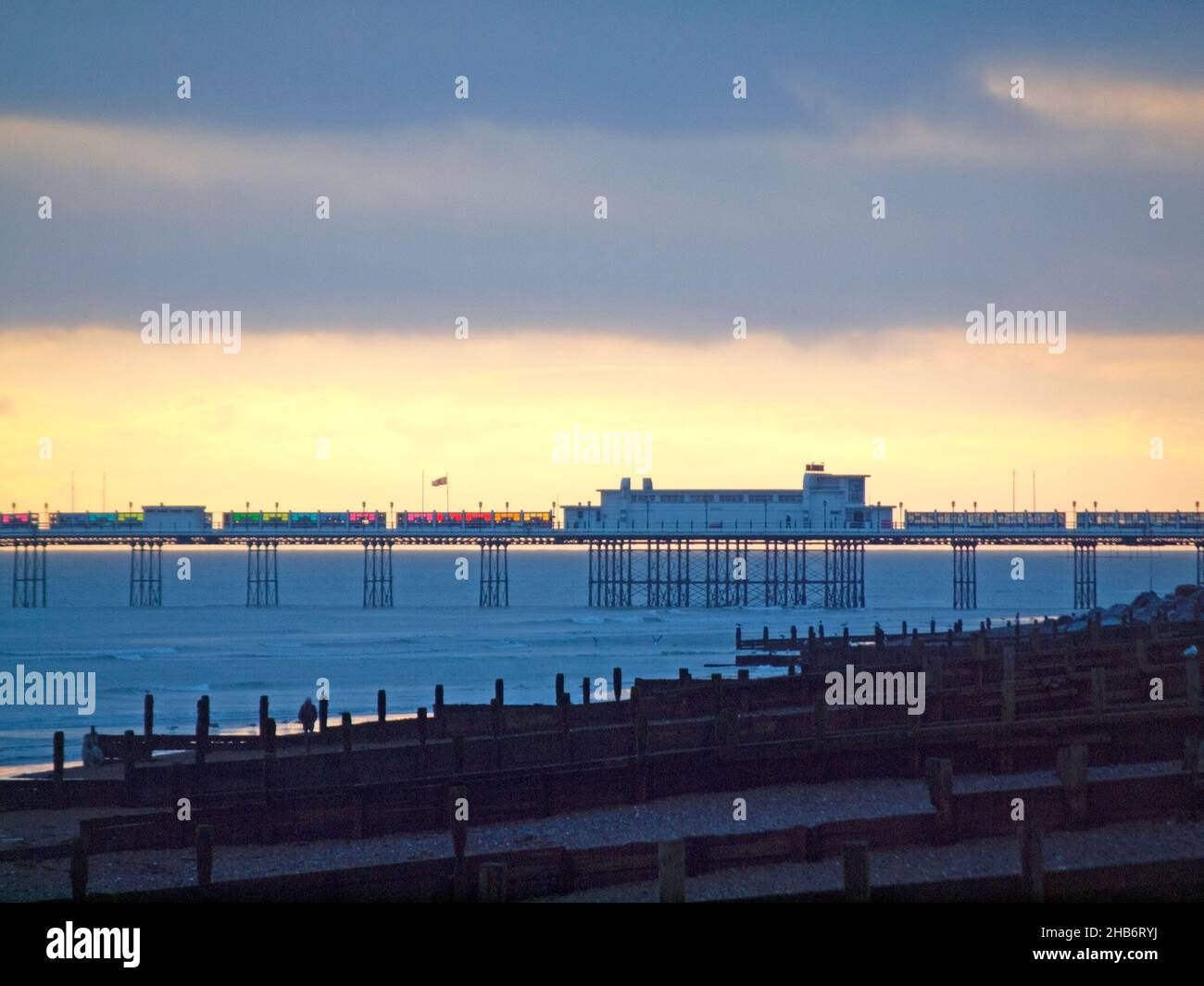 Worthing pier on east hi-res stock photography and images - Alamy