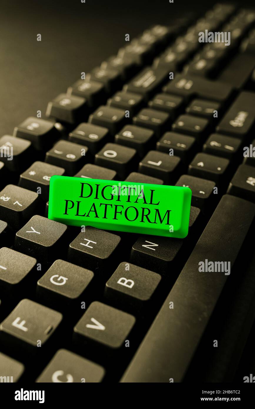Inspiration showing sign Digital Platform. Word for marketing campaign ...