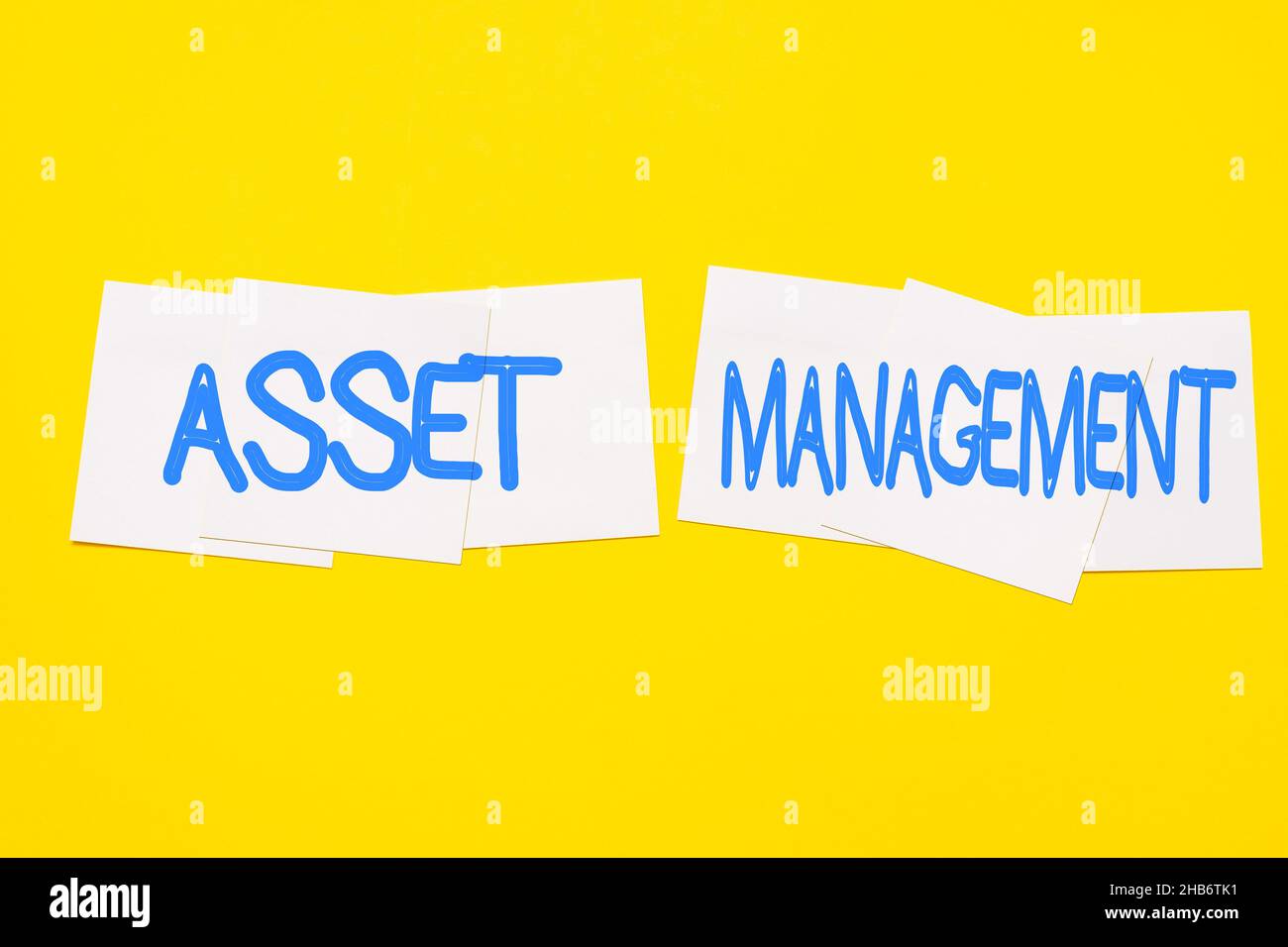 Conceptual caption Asset Management. Conceptual photo systematic ...