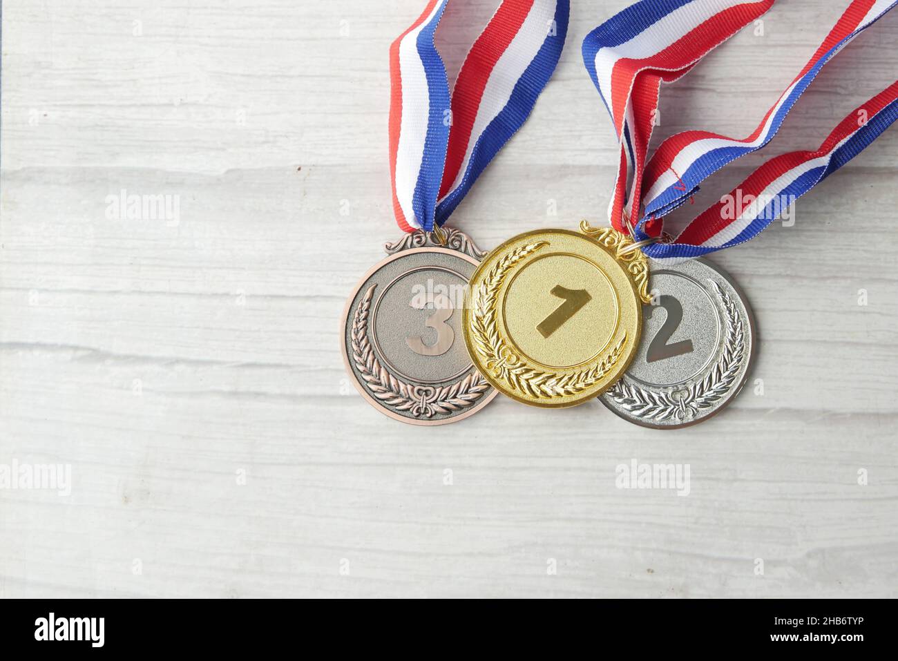 First Place Throphy against white background Stock Photo - Alamy