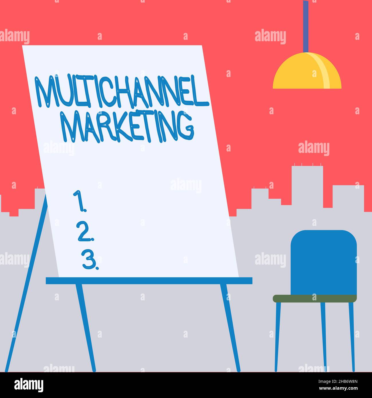 Hand writing sign Multichannel Marketing. Business showcase for a ...