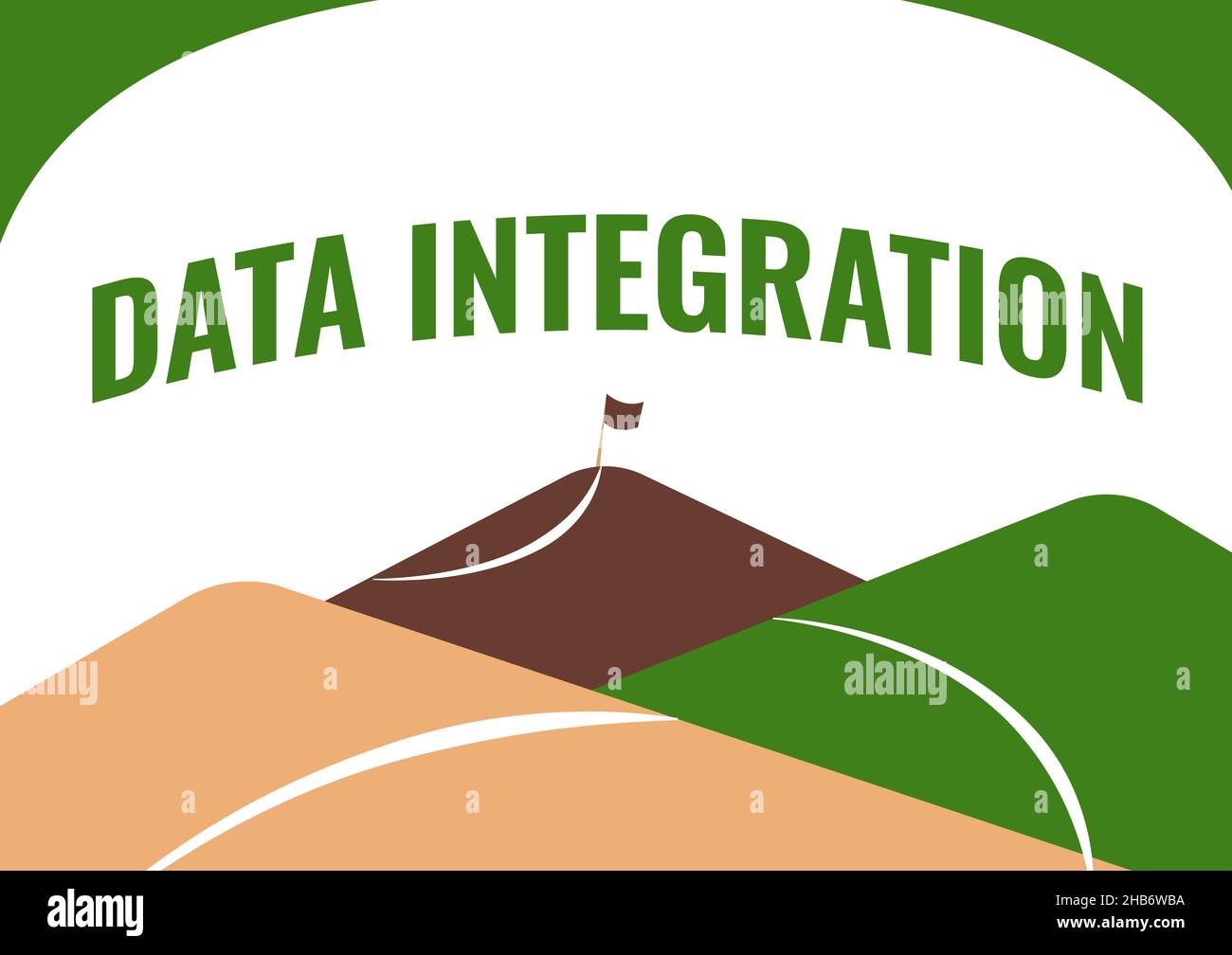 Sign displaying Data Integration. Concept meaning combination of ...