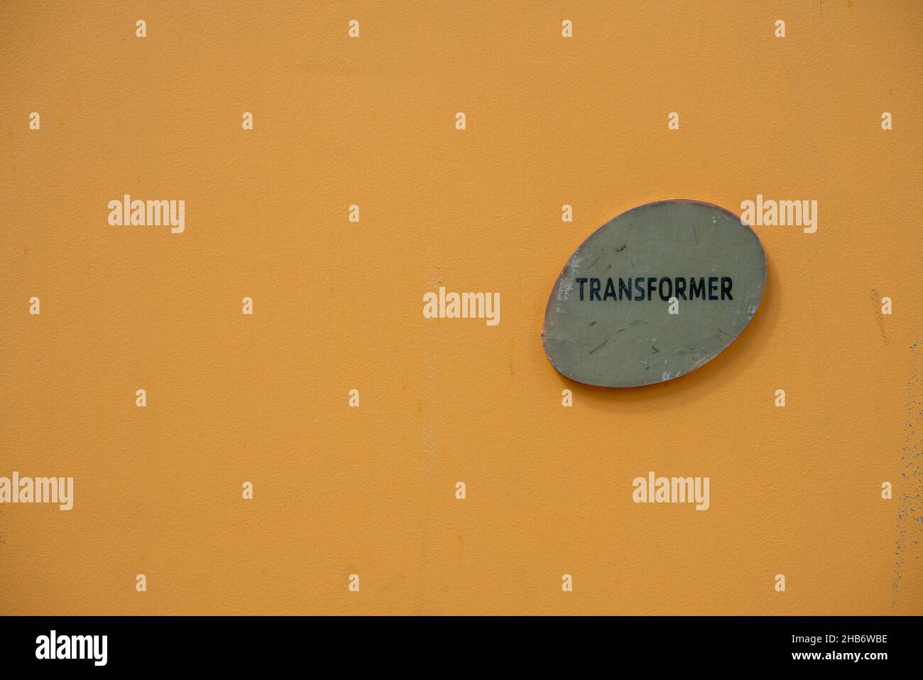 Transformers room english sign on the wall Stock Photo - Alamy