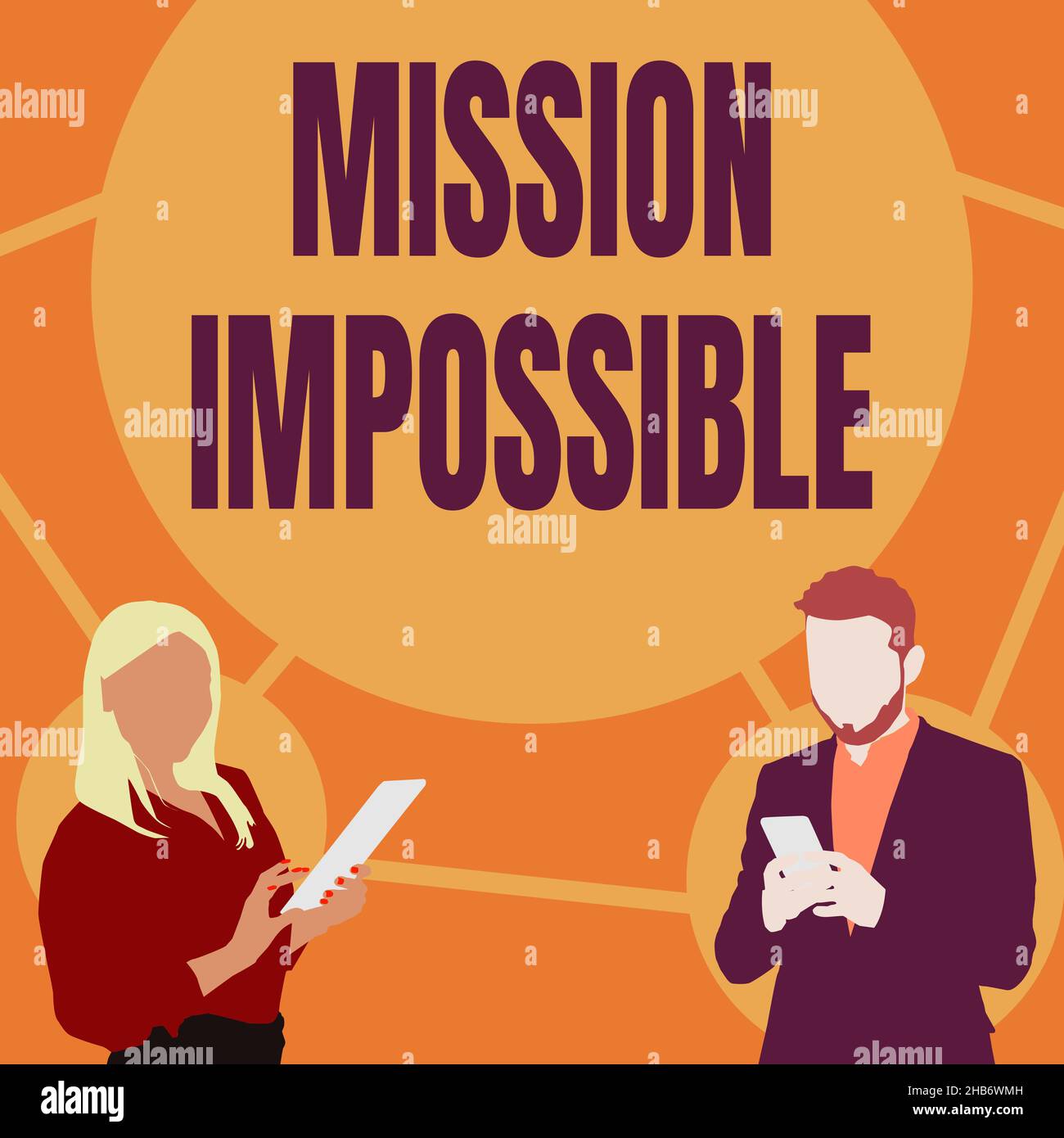 Handwriting text Mission Impossible. Business showcase Difficult ...