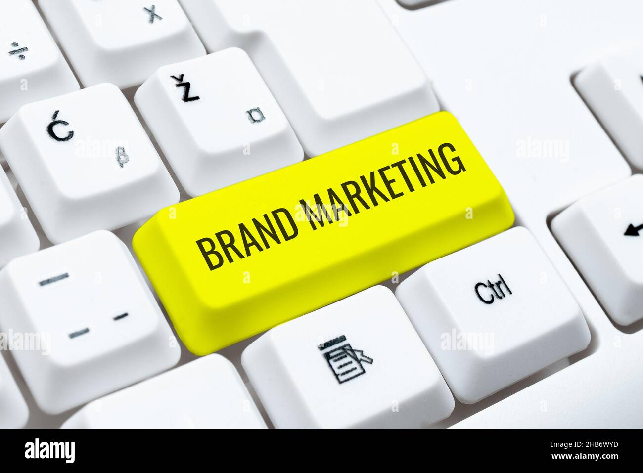 Conceptual display Brand Marketing. Word for Creating awareness about ...
