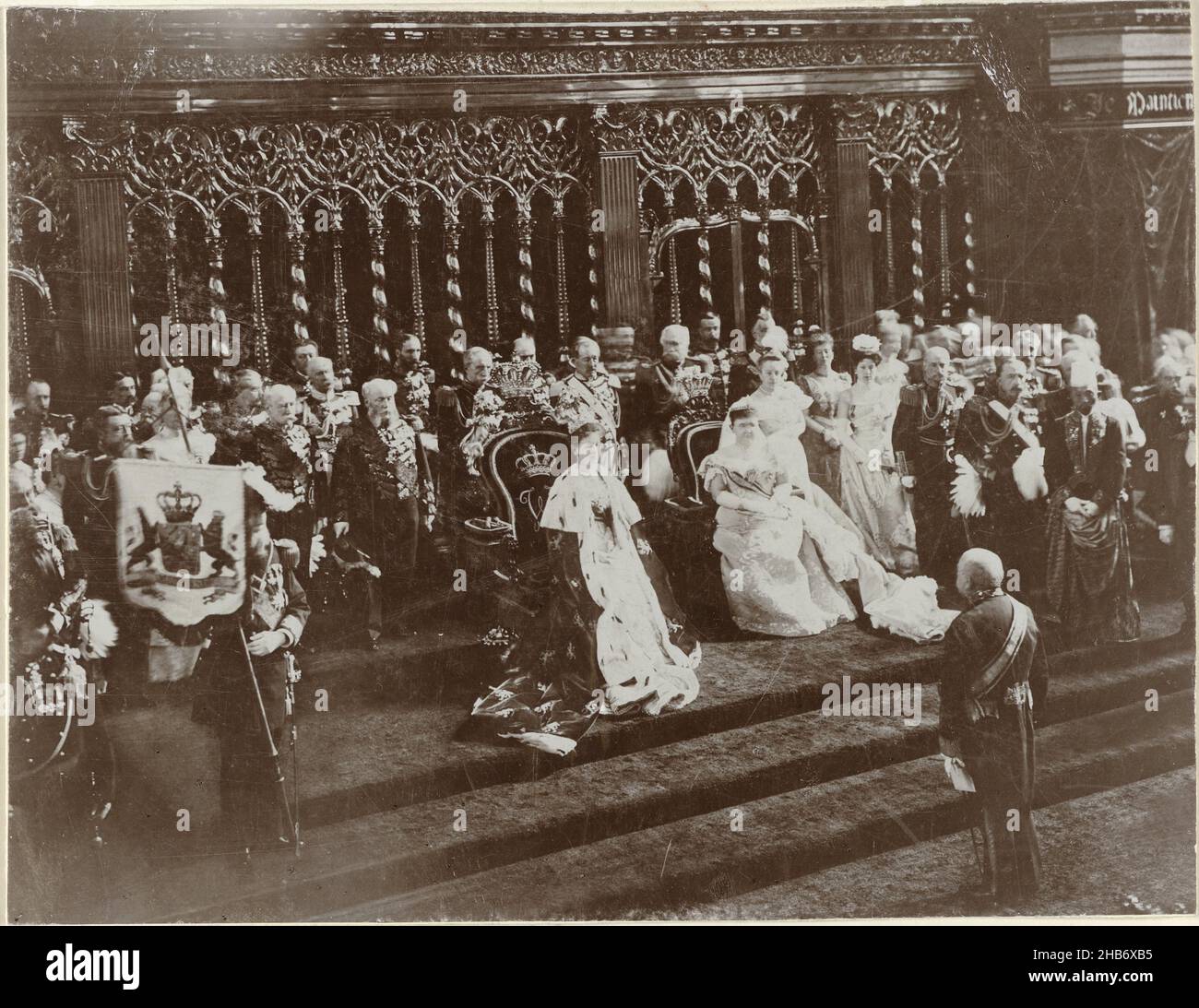 Inauguration of Wilhelmina, Queen of the Netherlands, in the Nieuwe ...