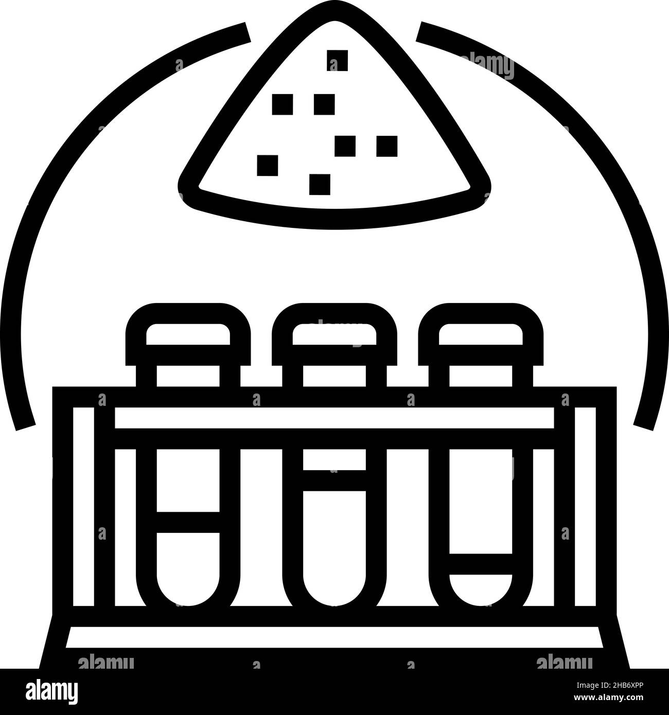 inorganic chemistry line icon vector illustration Stock Vector Image ...
