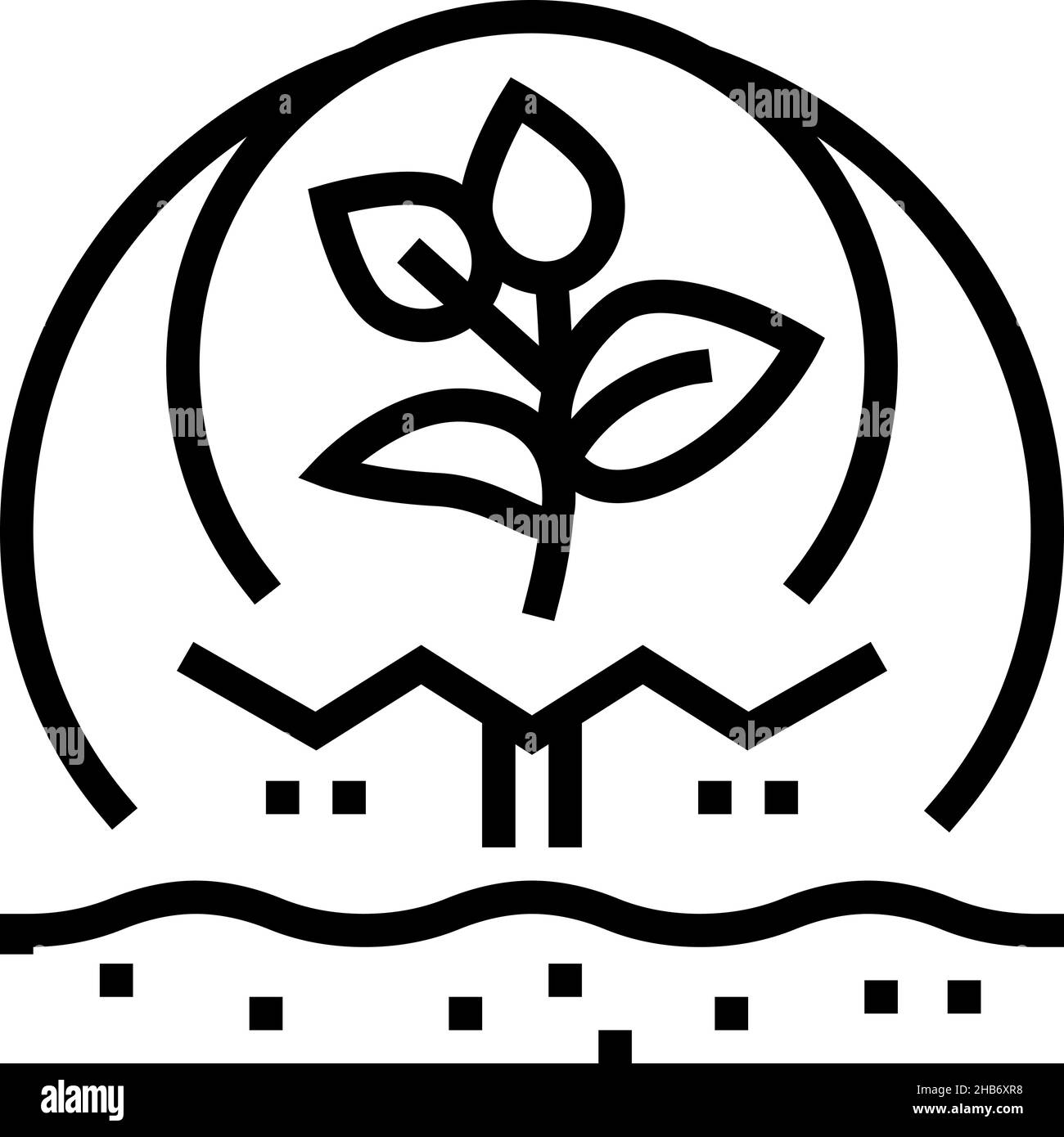 organic chemistry line icon vector illustration Stock Vector Image ...